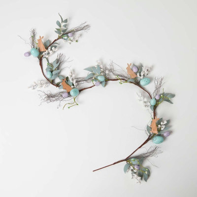 Homescapes Artificial Multi-Coloured Handcrafted Spring Easter Egg ...