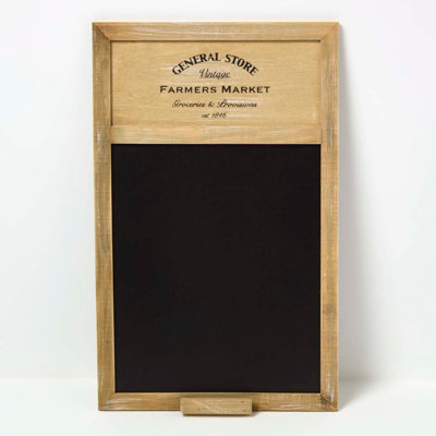HOMESCAPES BLACK GENERAL STORE CHALK BOARD PLANNER