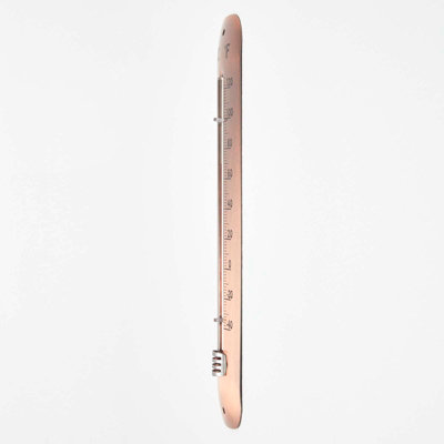 Homescapes Copper Metal Wall Thermometer, 30 cm