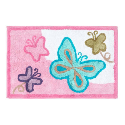Homescapes Cotton Tufted Butterfly Children Rug