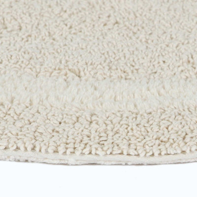 Homescapes Luxury Reversible Extra Large Bath Mat - Natural Cream