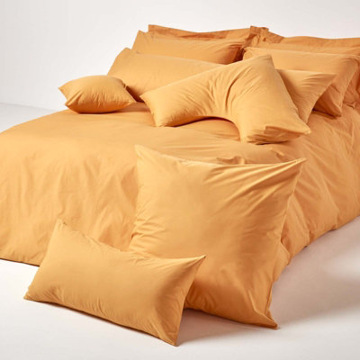 Homescapes Mustard Yellow Egyptian Cotton Oxford Pillowcase 200 TC ...