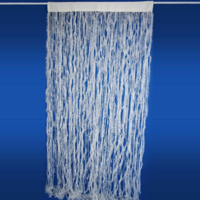 Homescapes Polyester White Sparkle String Curtain | DIY at B&Q