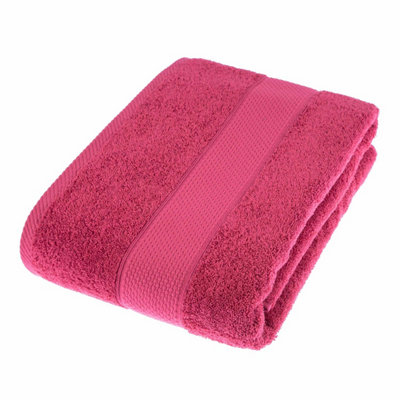 Homescapes Turkish Cotton Raspberry Bath Sheet