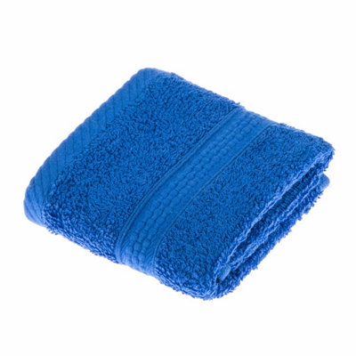Homescapes Turkish Cotton Royal Blue Face Towel | DIY at B&Q