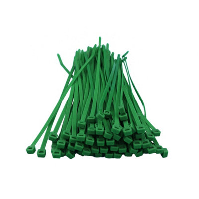 HomeSmart 100 Pack Green Nylon Cable Ties 300mm x 4.8mm Extra Strong ...