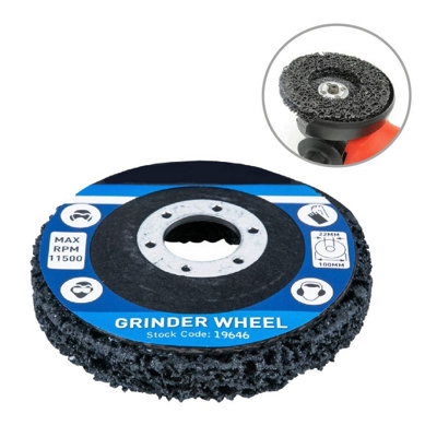 HomeSmart 100mm Paint & Rust Removal Wheel for Angle Grinder - Durable ...