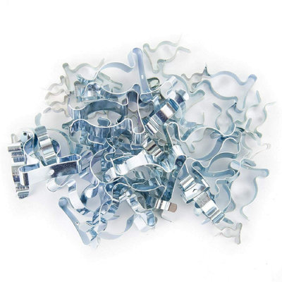 HomeSmart 25 Pack Tool Spring Terry Clips, Wall Mounted Easy Fitting ...