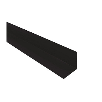 HomeSmart Black Corner Wall Protection Plastic Angle 50mm x 50mm x 1.2 ...