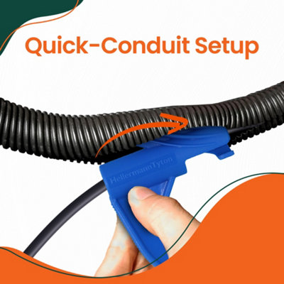 HomeSmart Opening Tool for Split Conduit & Cable Installer 6mm to 15mm, Wire Loom Applicator