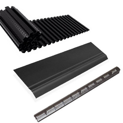 HomeSmart Universal 6 Metre Fascia Roof Vent Eaves Pack - 10mm² Airflow ...