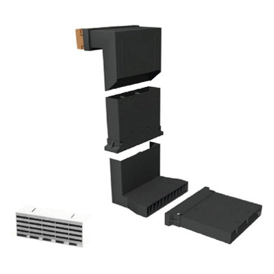 HomeSmart White Telescopic Underfloor Vent for Optimal Cavity Ventilation