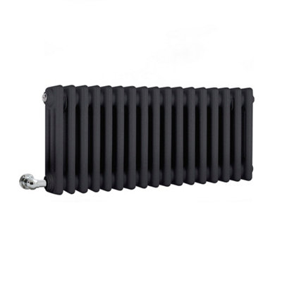 HomeStyleStore 300mm x 785mm Anthracite Cast Iron Style Horizontal 3 ...
