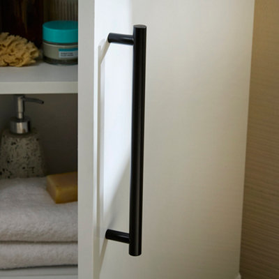 HomeStyleStore 450mm White Floorstanding Corner Bathroom Vanity Unit ...