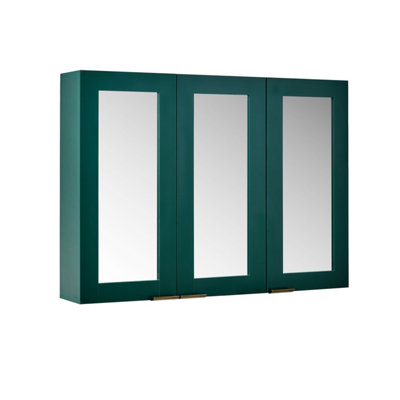 HomeStyleStore 900 x 650mm Dark Green Wall Mounted Mirrored Door ...