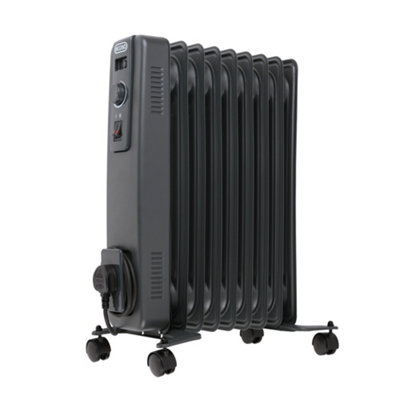 HomeStyleStore Anthracite 2000W UK Plug In Control Oil Filled Smart ...