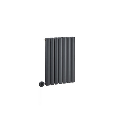 HomeStyleStore Anthracite Double Oval Panel WiFi Electric Horizontal ...