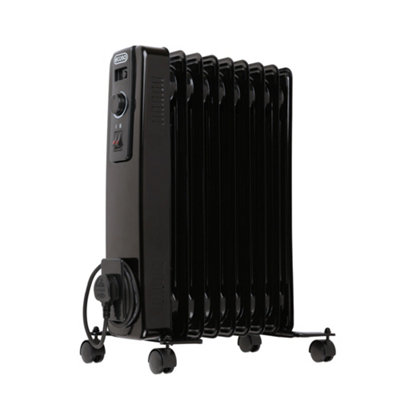HomeStyleStore Black 2000W UK Plug In Control Oil Filled Smart Electric ...
