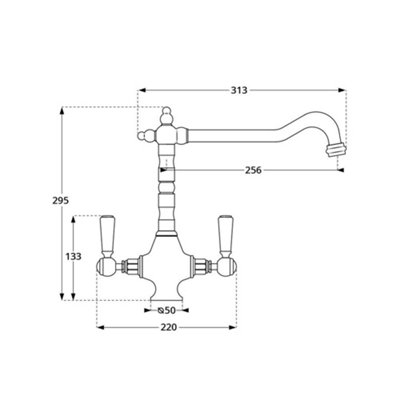 HomeStyleStore Black Lever Handle Kitchen Sink Mixer Tap with Swivel Spout