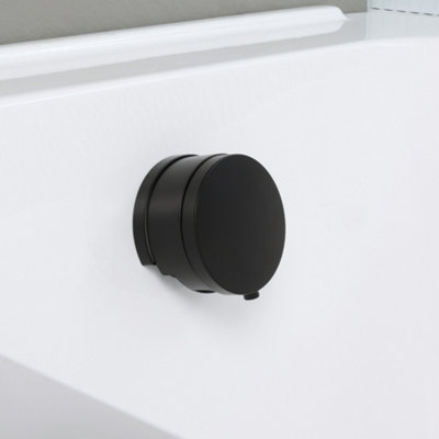 HomeStyleStore Black Thermostatic Diverter Mixer Valve 250mm Rainfall ...