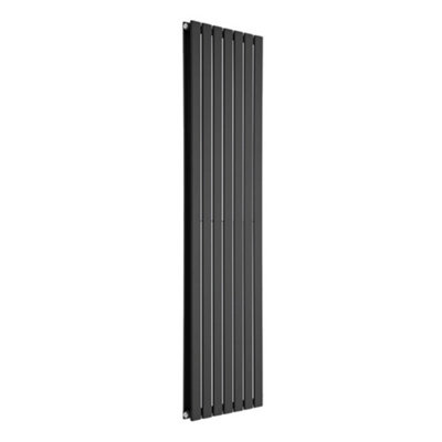 HomeStyleStore Black Vertical Double Flat Panel Designer Radiator ...
