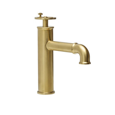 HomeStyleStore Brushed Brass Industrial Style Steampunk Mono Basin ...