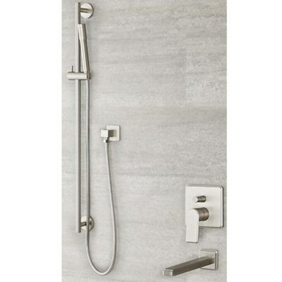 HomeStyleStore Brushed Nickel Manual Diverter Mixer Valve with Hand ...