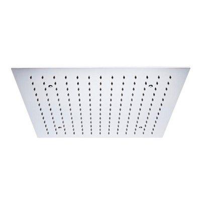HomeStyleStore Chrome 500mm Square Recessed Shower Head