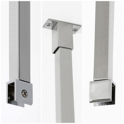 HOMESTYLESTORE CHROME 820MM CEILING MOUNTED WET ROOM SHOWER ENCLOSURE ...