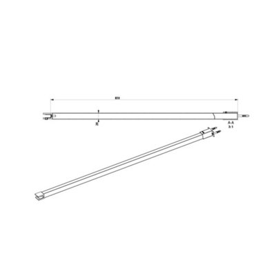 HOMESTYLESTORE CHROME 820MM CEILING MOUNTED WET ROOM SHOWER ENCLOSURE ...