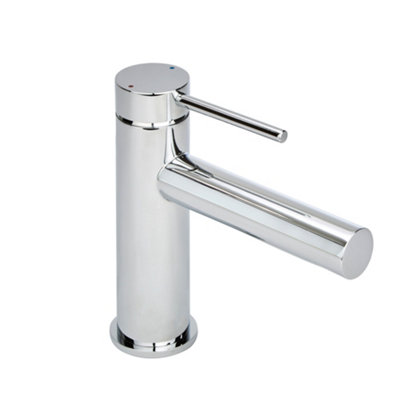 HomeStyleStore Chrome Mono Bathroom Basin Mixer Tap Lever Handle