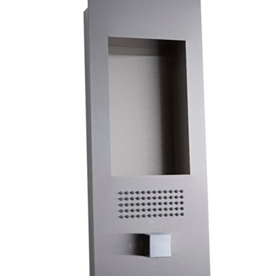 HomeStyleStore Chrome Shower Tower Panel with 400mm Ceiling Mounted ...