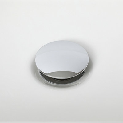 HomeStyleStore Chrome Universal Slotted Unslotted Push Button Bathroom ...