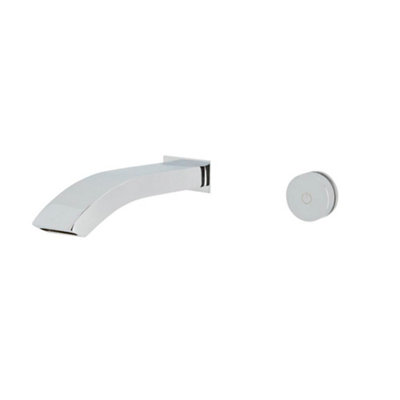 HomeStyleStore Chrome Wall Mounted Digital Basin Mixer Bath Tap