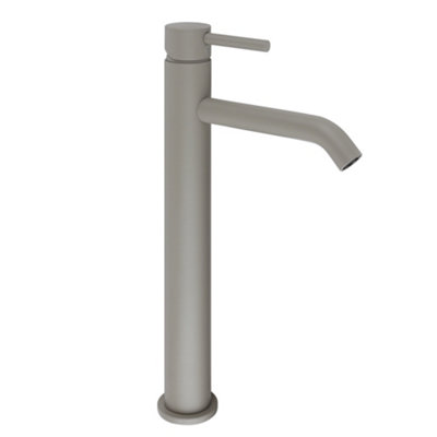 HomeStyleStore Pebble High Rise Mono Bathroom Basin Mixer Tap Lever Handle
