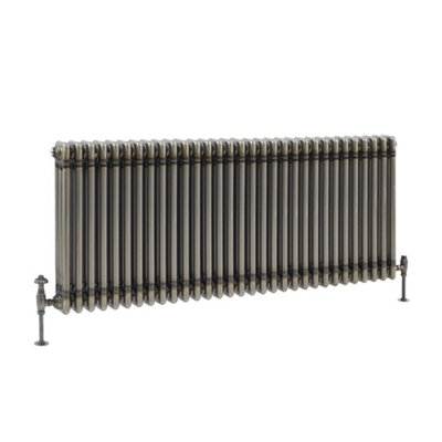 HomeStyleStore Raw Metal Horizontal Cast Iron Style Triple Column ...