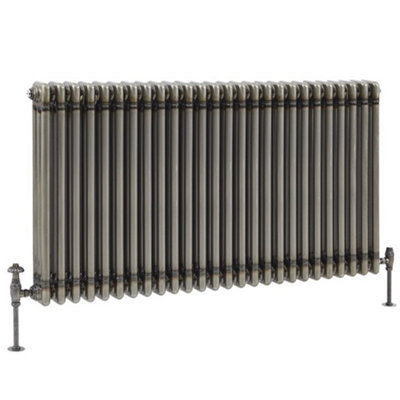 HomeStyleStore Raw Metal Horizontal Cast Iron Style Triple Column ...
