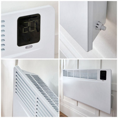 HomeStyleStore White 1500W UK Plug In Convector Panel Smart WiFi ...