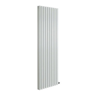 HomeStyleStore White 1784mm x 590mm Double Oval Panel Dry Heat Vertical ...