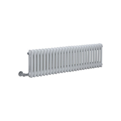 HomeStyleStore White 300mm x 1190mm Cast Iron Style Horizontal Double ...