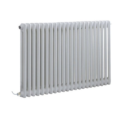 HomeStyleStore White 600mm x 1010mm Cast Iron Style Horizontal Double ...