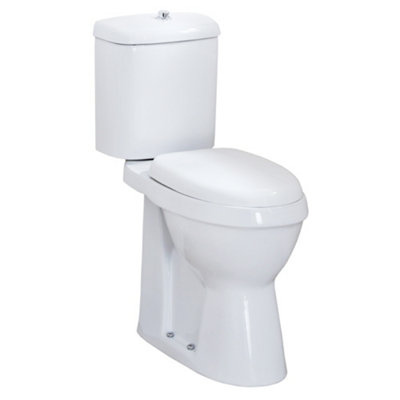 HomeStyleStore White High Rise Doc M Close Coupled Disabled WC Toilet ...