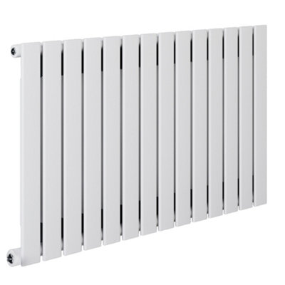 HomeStyleStore White Horizontal Single Flat Panel Convector Radiator ...