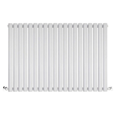 HomeStyleStore White Horizontal Single Oval Panel Designer Radiator ...
