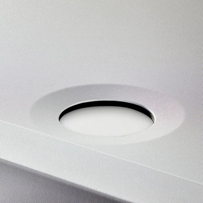 HomeStyleStore White Textured Anti Slip Left Hand Offset Quadrant ...