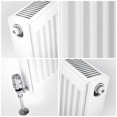 HomeStyleStore White Type 11 Single Panel Horizontal Convector Radiator ...