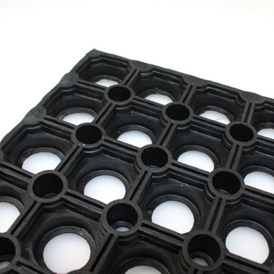 Hometex All Seasons Outdoor Entrance Mat - 60 x 80cm, Black