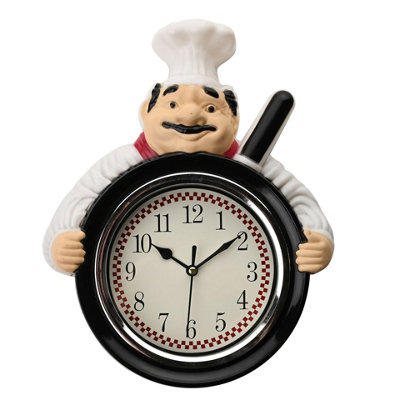 Hometime Novelty Chef Character Wall Clock