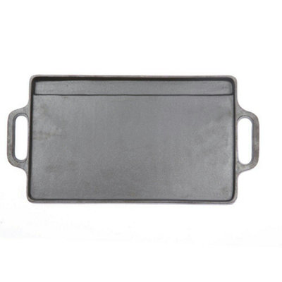 Homiu Cast Iron Griddle Plate, BBQ Induction Griddle Pan Non-Stick ...