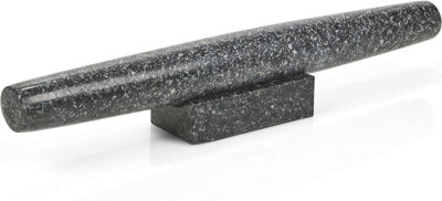 Homiu Granite Rolling Pin with Stand, 40 x 4.5cm, Ideal Baking Pastry ...